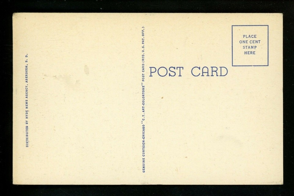 Post Office postcard South Dakota SD Aberdeen flag Court House | eBay