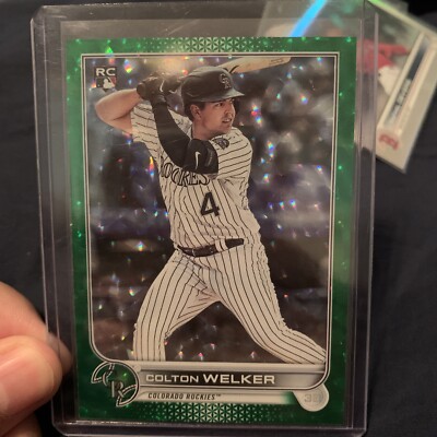 2022 Topps Series 2 Colton Welker #480 Green Foilboard Parallel RC #403 ...