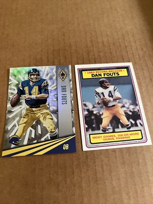 DAN FOUTS 1983 Topps RB #3 & 2016 Phoenix #129 Chargers Football Cards ...