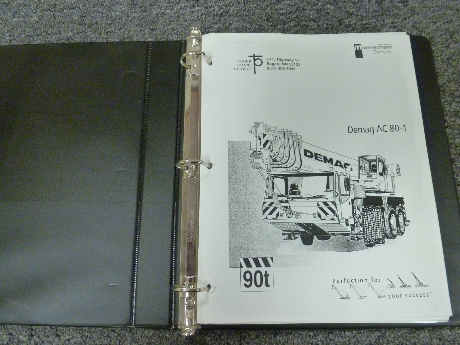 DEMAG AC 80-1 Mobile All Terrain Crane Load Chart Capacities Manual ...