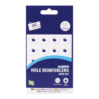 Pack Of 512 Self Adhesive Hole Ring Reinforcers for Ring Binders Bright ...