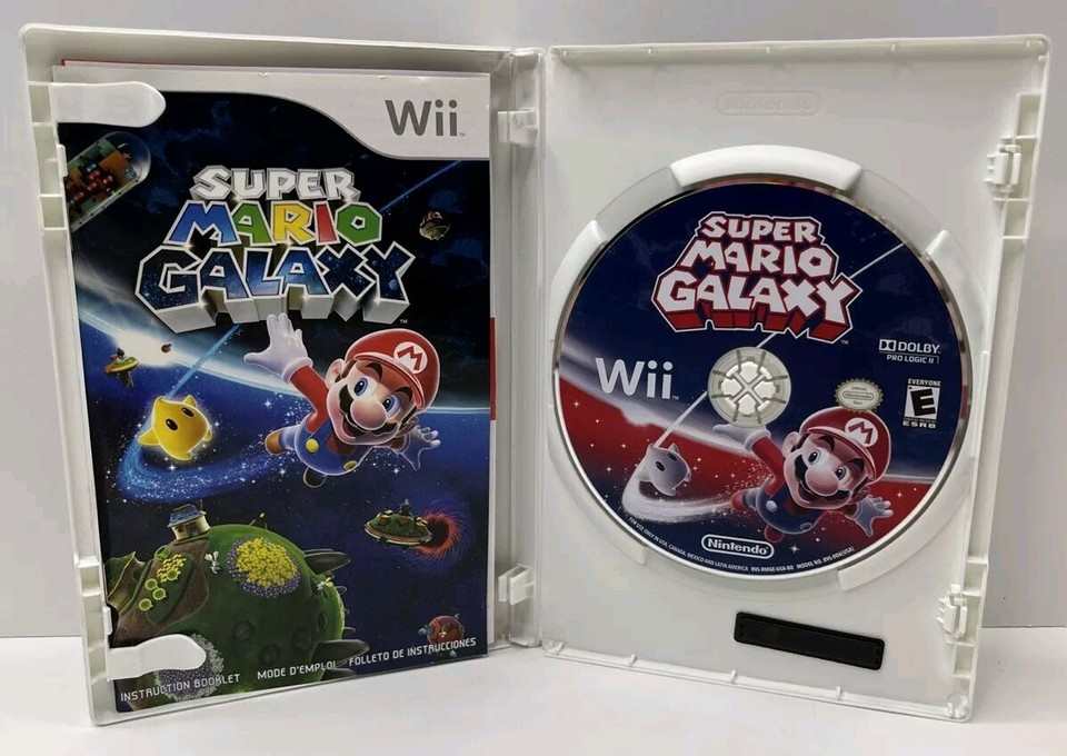 Super Mario Galaxy (Nintendo Wii, 2007) Nintendo Selects w/ Manual ...