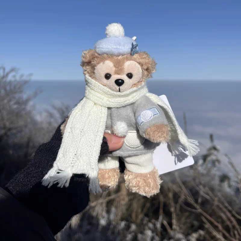 Disney Scarf Winter Duffy Bear Plush Doll Pendant Keychains Backpack ...