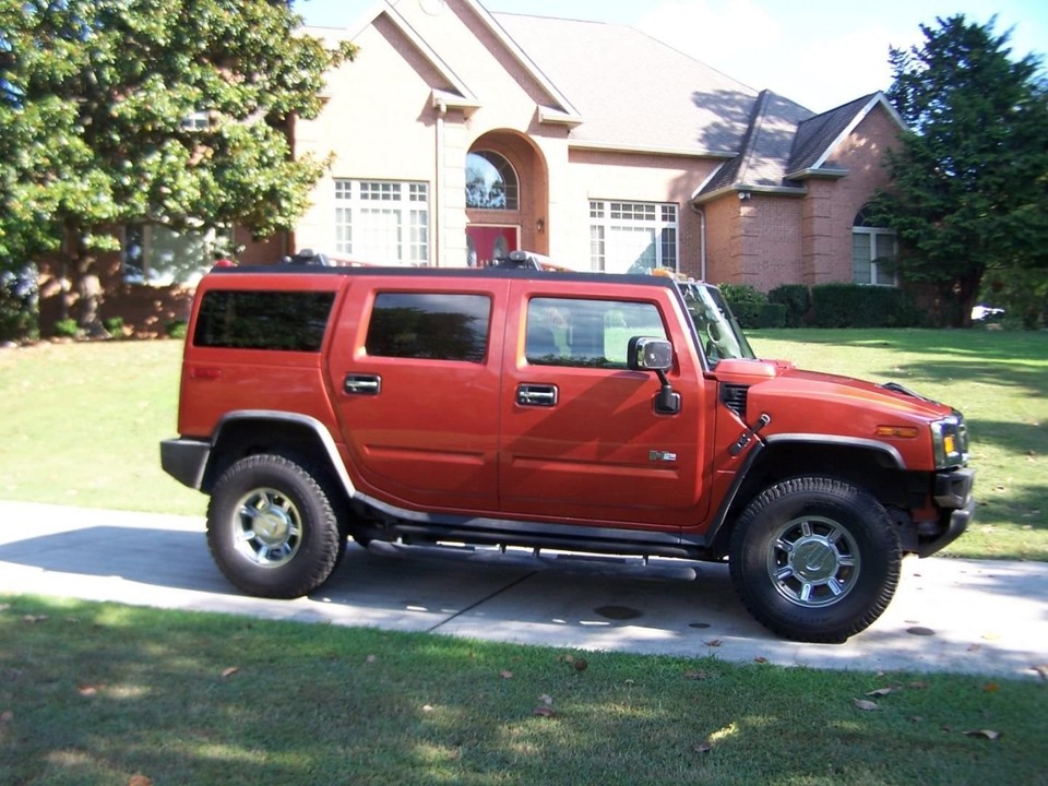 2004 Hummer H2 Hummer SUV, Off-Road Power, Bold Red, Well-Maintained | eBay