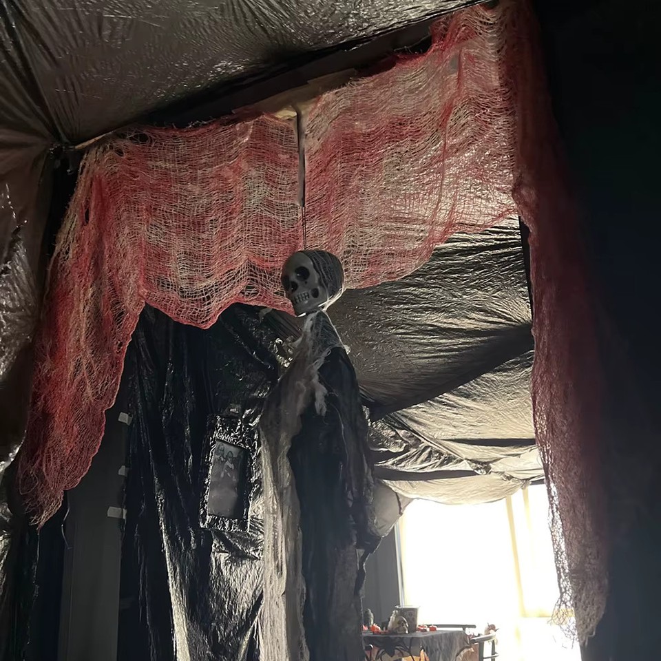 Halloween Decorations Bloody Gauze Cloth Bandage Horror Door Curtain | eBay