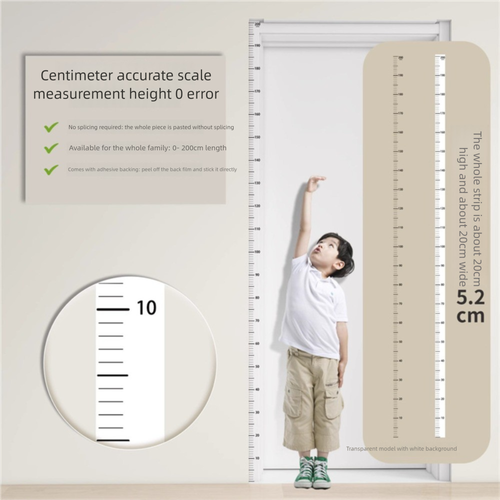Self-adhesive Height Measurement Sticker Height Measuring Tape For ...