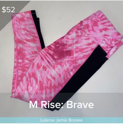 NWT LulaRoe Rise Brave Size Medium Workout Athletic Yoga Long Pant Tie ...