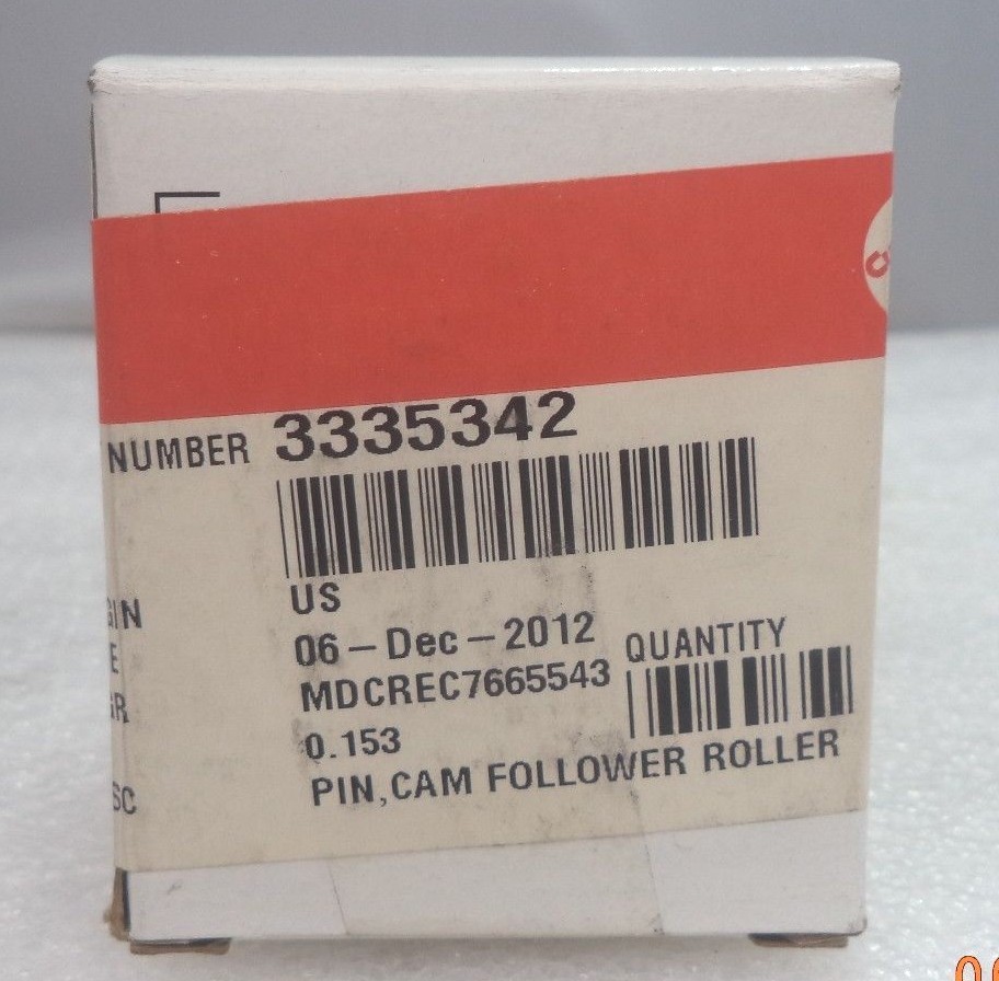 Genuine Cummins® Cam Follower Roller Pins, 6 Per Box, pn 3335342 | eBay