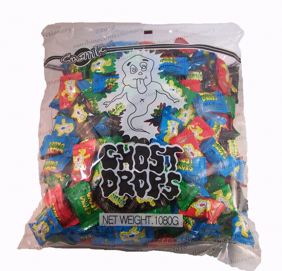 GHOST DROPS LOLLIES - approx 230-240 Pieces - BULK CANDIES - HALLOWEEN ...