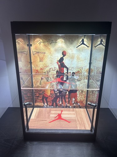 MICHAEL JORDAN LED sports card display case Chicago Bulls 🔥🔥🏀 | eBay