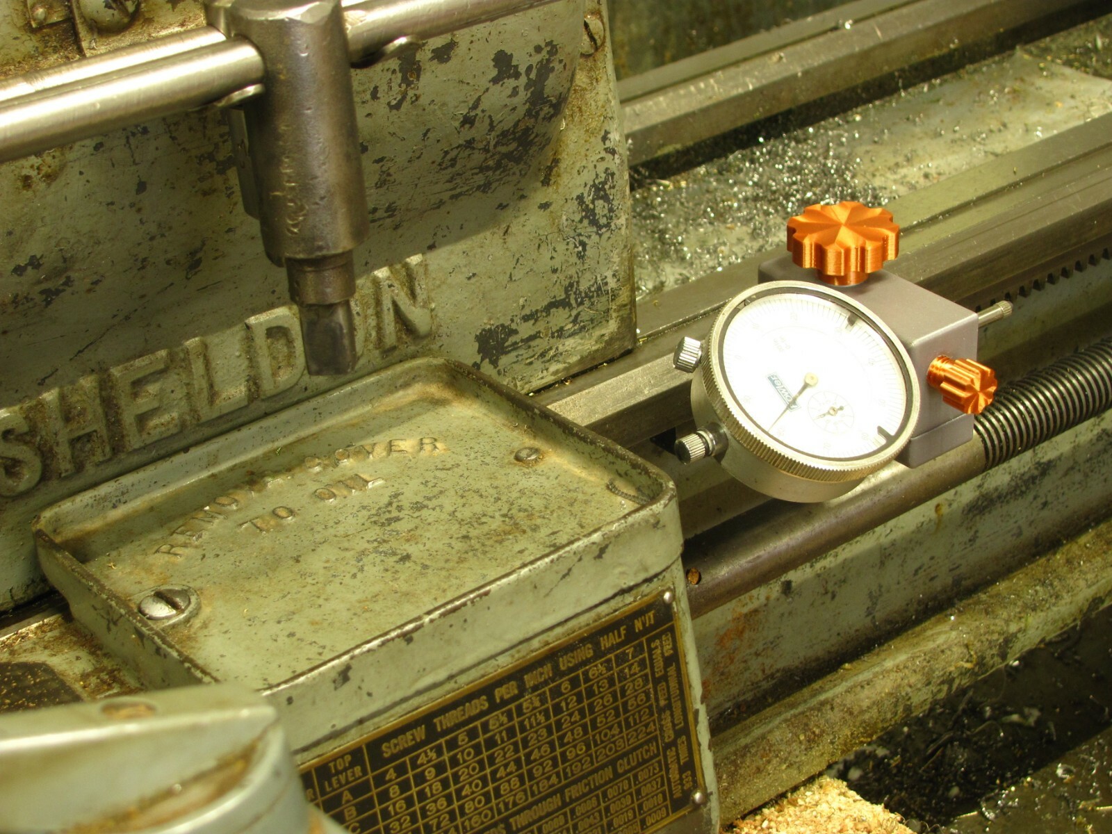 Sheldon 10", 11", 12" or 13" lathe carriage Dial Indicator Holder!(3d ...