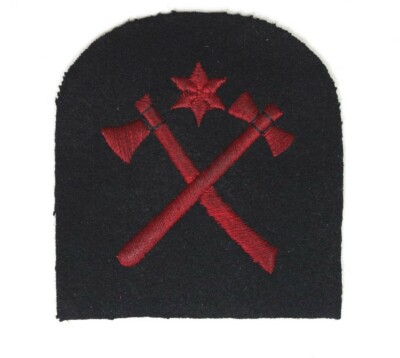 WW2 Patch RCN Crossed Axe And Hammer With Star Above | eBay