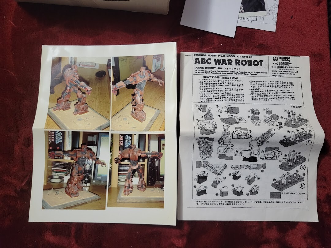 Judge Dread ABC War Robot 1/9 Soft Bikit PVC Model Kit Tsukuda Hobby no ...