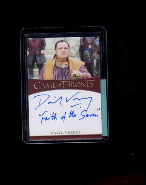 Game of Thrones Iron Anniversary series 2 David Verry inscription ...