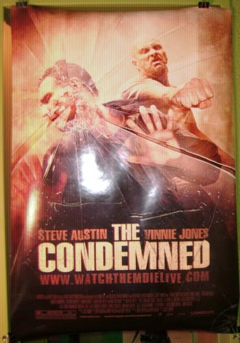 The Condemned 2007 original d/s MOVIE POSTER 27x40 Steve Austin ...
