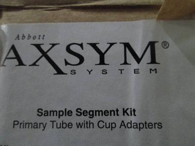 Abbott Axsym System 06C74-02 Sample Segment Kit Primary Tube With Cup ...