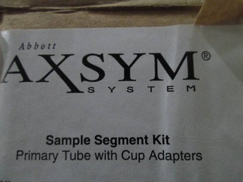 Abbott Axsym System 06C74-02 Sample Segment Kit Primary Tube With Cup ...