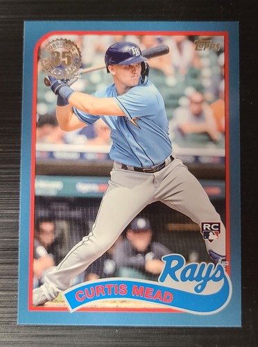 2024 Topps Series One 1 Curtis Mead RC #89B-85 Blue Tampa Bay Rays ...