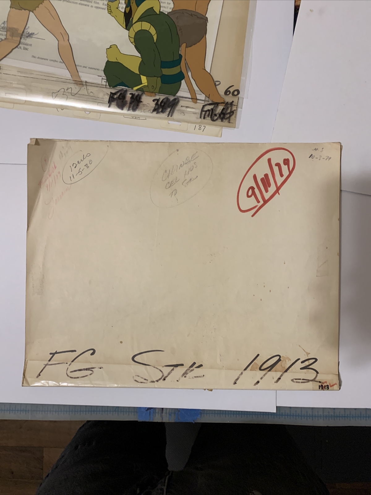 Flash Gordon Filmation Production Animation Cel Lot Folder Coa Drawing ...