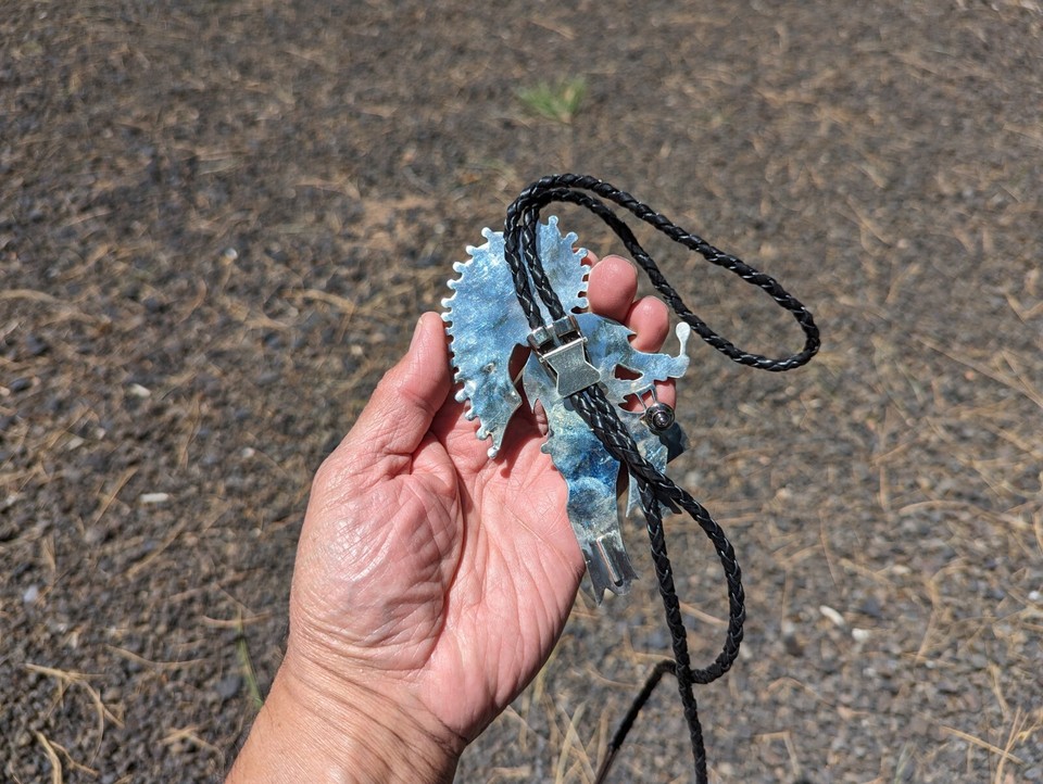 Zuni Bolo Tie Signed Beyuka Genuine Native American Handmade Jewelry ...