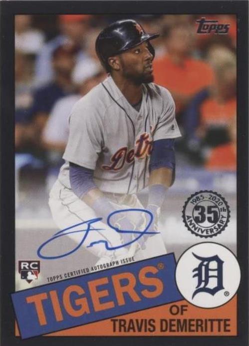 2020 Topps - 1985 Topps Baseball Autographs Travis Demeritte #85A-TD ...