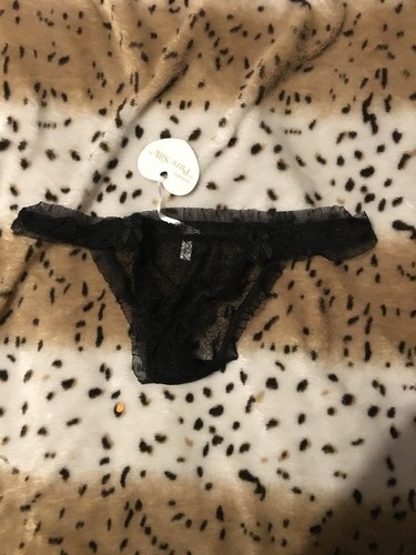 MIMI HOLLIDAY BLACK LACEY BRIEFS WOMENS LINGERE SZ S (acc701 | eBay ...