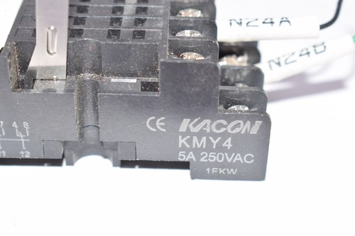 Lot of 7 KACON KMY4, 5A, 250VAC, 1FKW, Plug In Relay Sockets | eBay