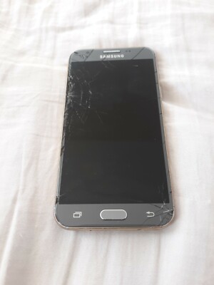 Samsung Galaxy J3 Emerge SM-J327P 16GB Smartphone For Parts Cracked ...
