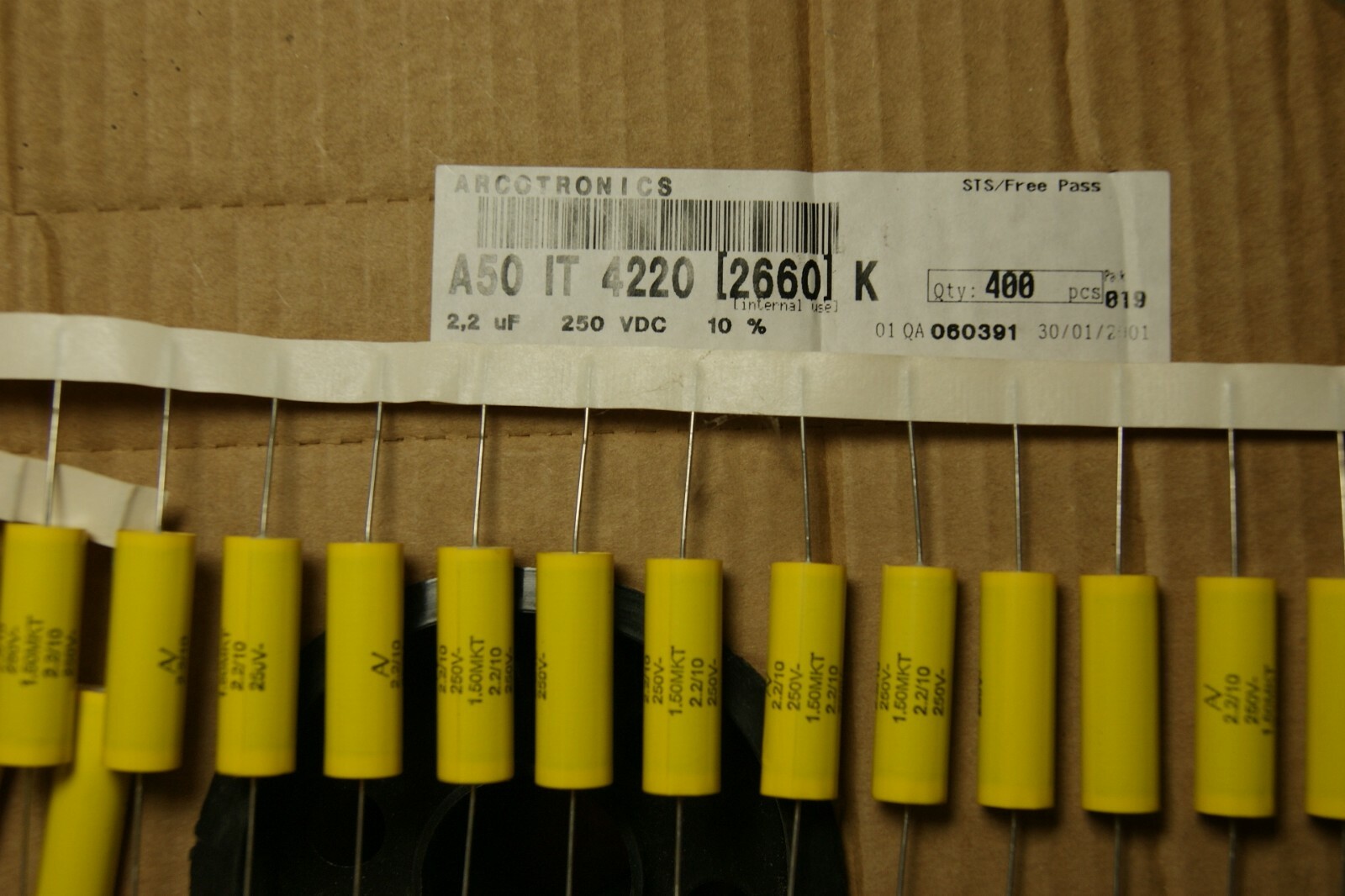 200pcs Kit Set capacitors MKT MKP 2.2nf - 2.2uf ROE WIMA EPCOS MCE ...