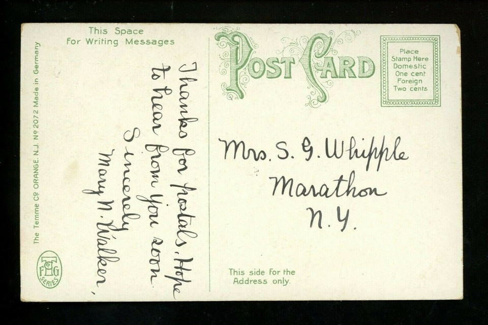 Princeton, New Jersey NJ Vintage postcard General Mercer monument ...