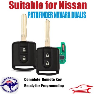 2X Complete Remote Key Fob for for NISSAN PATHFINDER NAVARA DUALIS 2B ...
