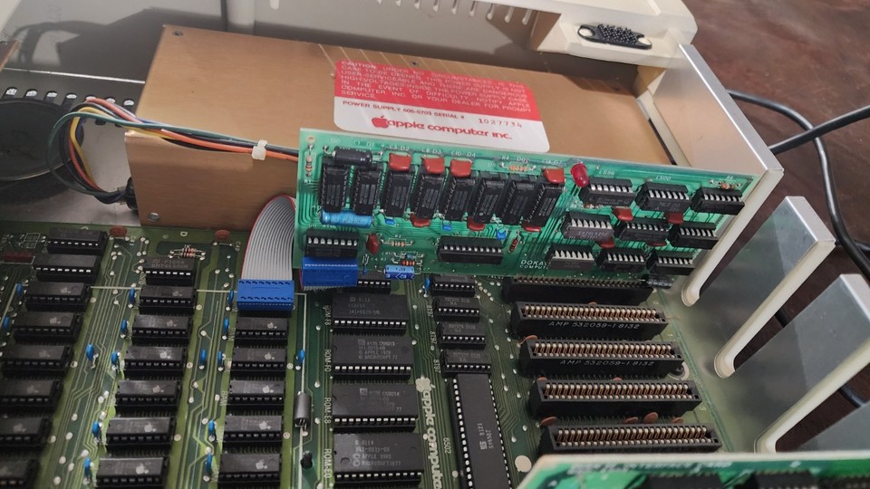 Apple II Plus A2S1048 64k RAM, Disk II Controller *Cleaned, Tested And ...