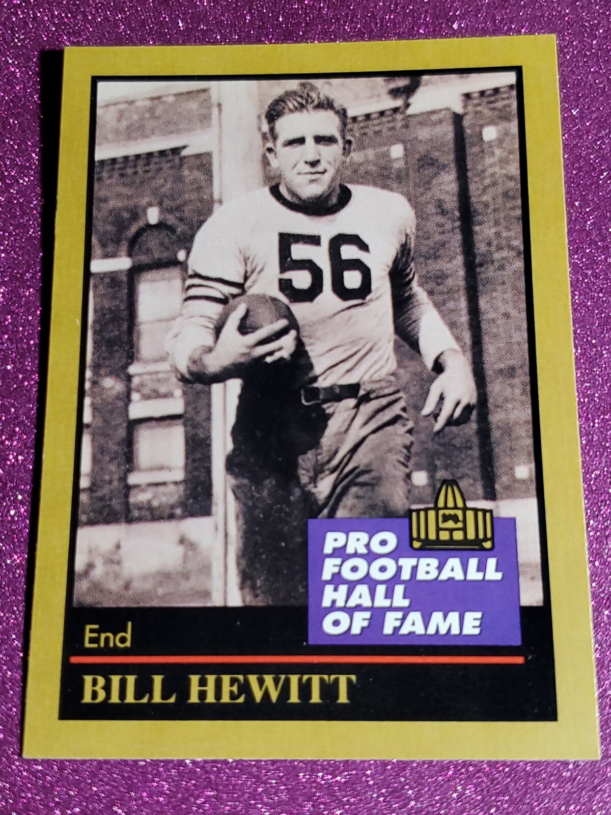 1991 Enor Pro Football Hall of Fame Bill Hewitt #64 HOF | eBay