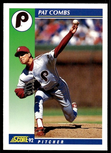 1992 Score Baseball Card Pat Combs Philadelphia Phillies #106 | eBay