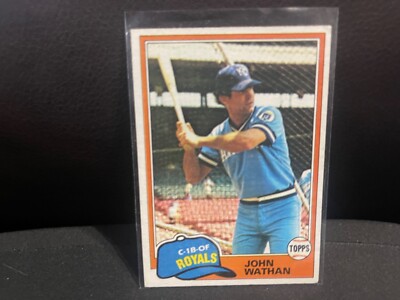 1981 Topps John Wathan #157 Royals | eBay