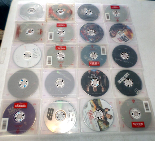 Random lot of 20 Redbox DVD's - Used - No Duplicates! PROWNED RETIRED ...