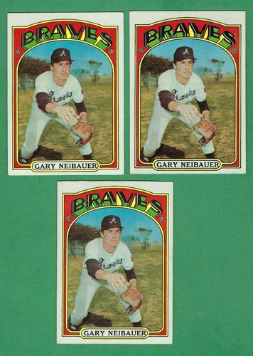 ( 3 ) 1972 Topps #149 Gary Neibauer - Atlanta Braves | eBay