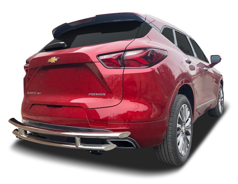 Fits 2019-2022 Chevrolet Blazer Black Rear Double Layer Bumper ...