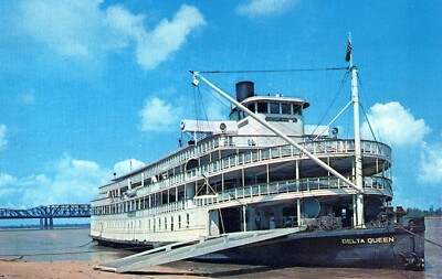Memphis Tennessee Delta Queen Greene Line Steamboat Mississippi River ...