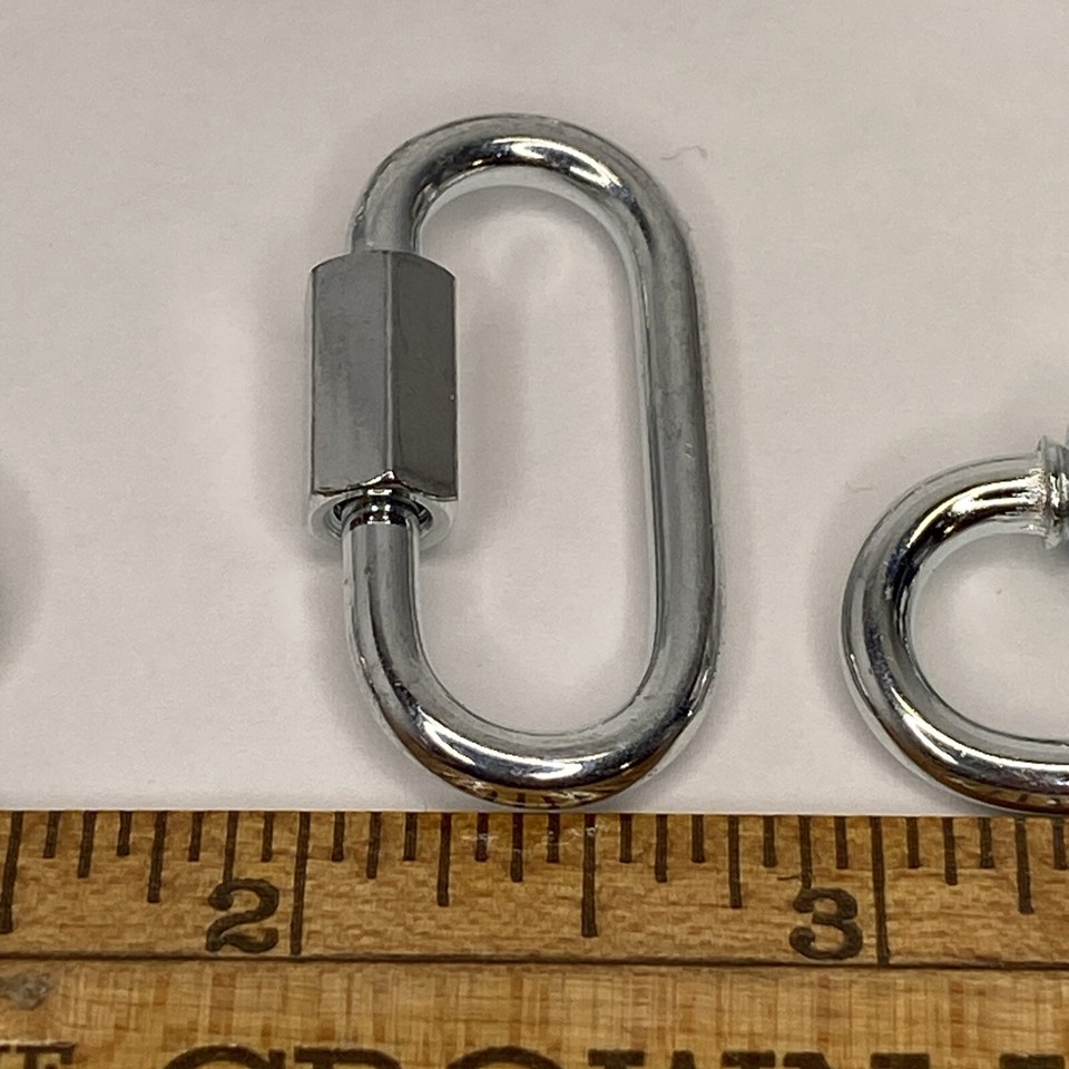 (100) Quick Link Chain Connector Cable Strap Rigging 1/8 Inch 3.1mm New ...