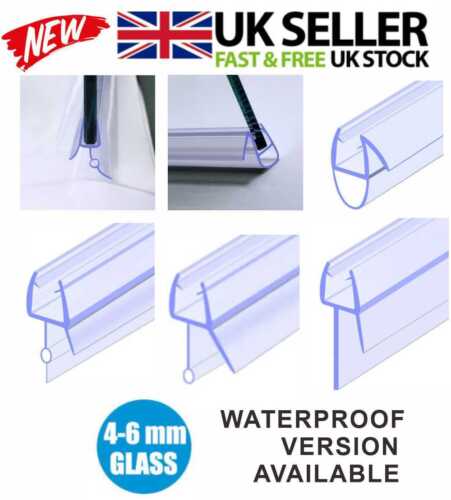 Bath Shower Screen Door Rubber Seal Strip Glass For Thickness 4 6mm