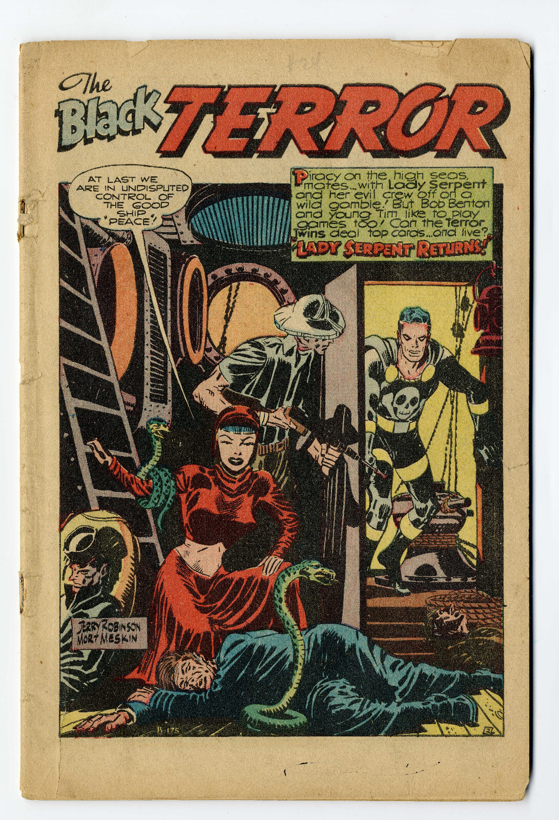 Black Terror #24 Coverless Sept 1948 Mort Meskin Jerry Robinson George ...