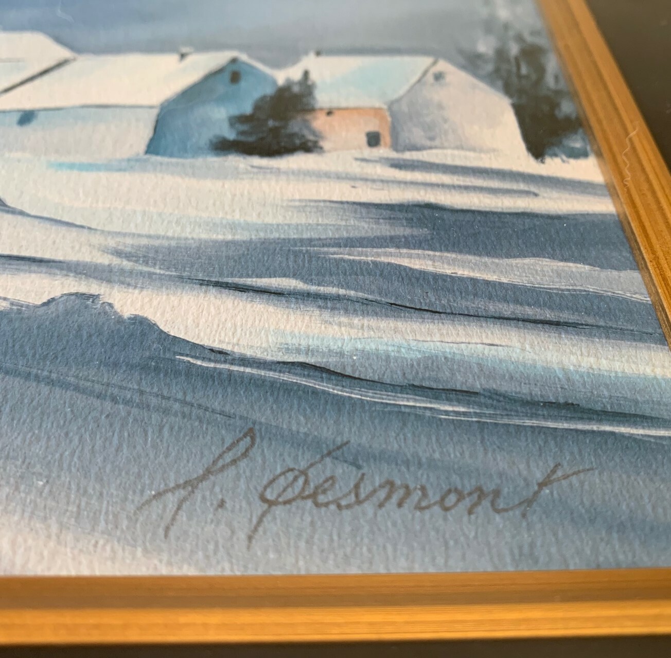 Francoise Desmont, "Sous la Neige" (Under the Snow) - Hand Signed Ltd ...
