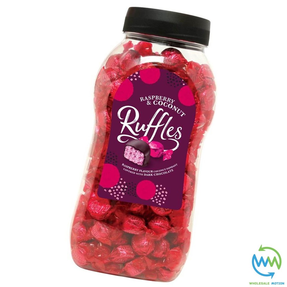 Jameson's RASPBERRY & COCONUT RUFFLES Candy Retro DARK CHOCOLATE CREAMS ...