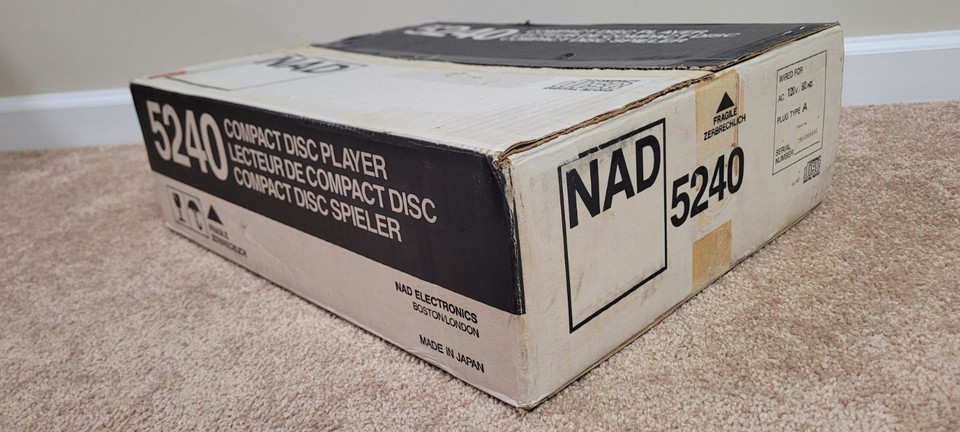 NAD 5240 CD Compact Disc Player W/ Original Remote In Box. Excellent ...