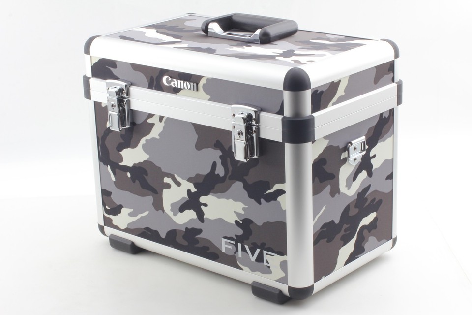 [Unused in BOX w/ Key] Canon Aluminum Trunk FIVE Camera Hard Case From ...