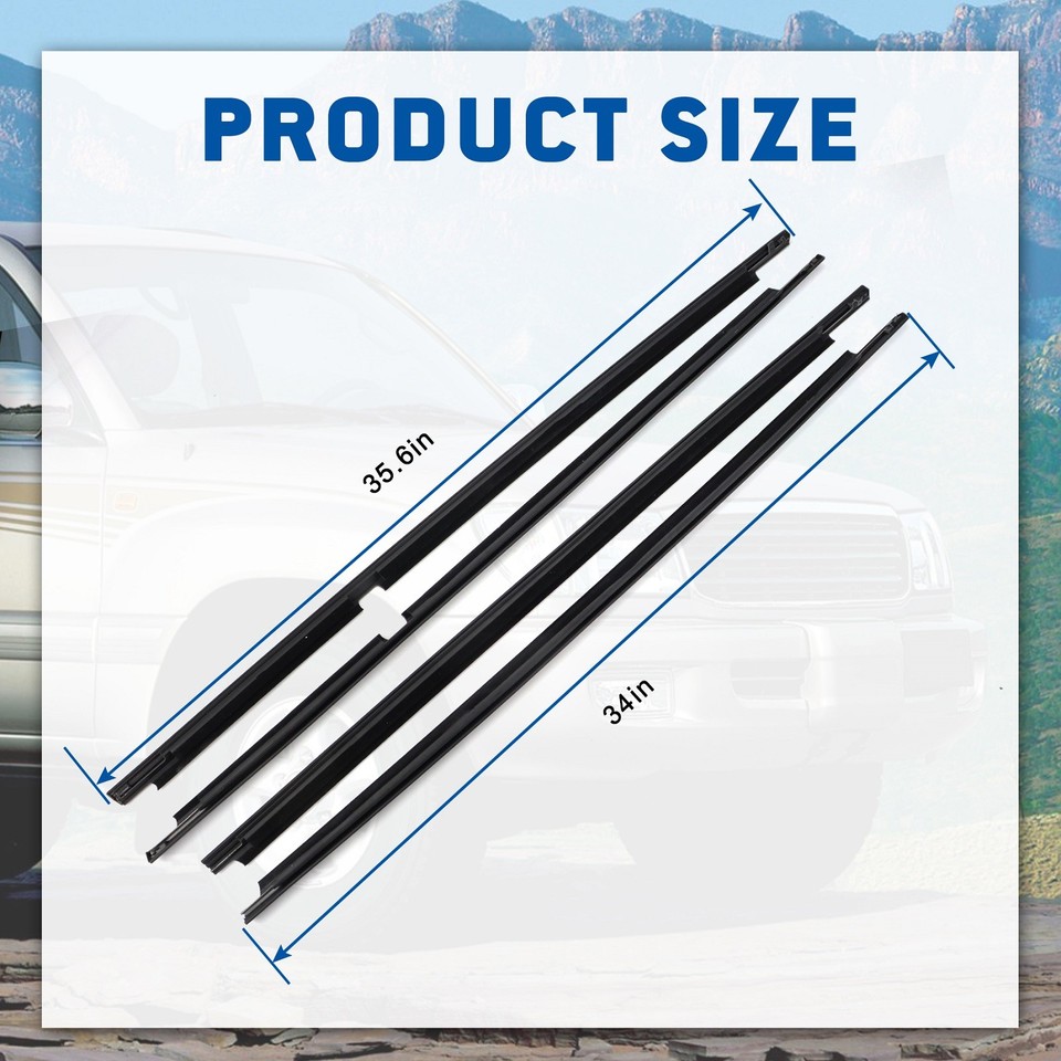 7571060061 Door Window Trim Weatherstrip For Toyota Land Cruiser 100 ...