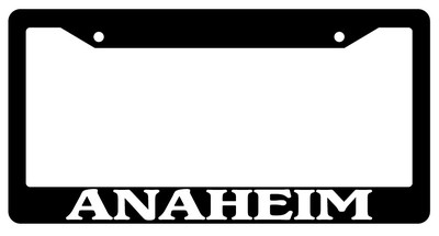 Black License Plate Frame Anaheim City State Auto Accessory 1051 | eBay