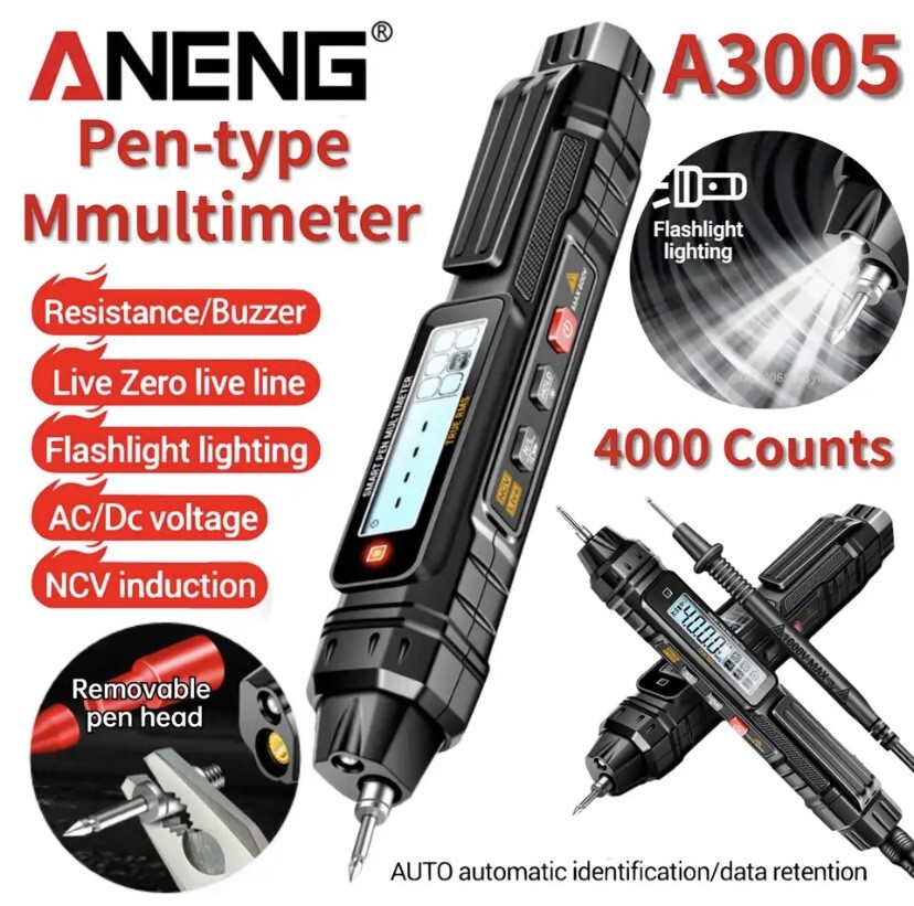 Aneng A3005 Digital Multimeter Pen 4000 Counts Auto Ac/dc Voltage | eBay