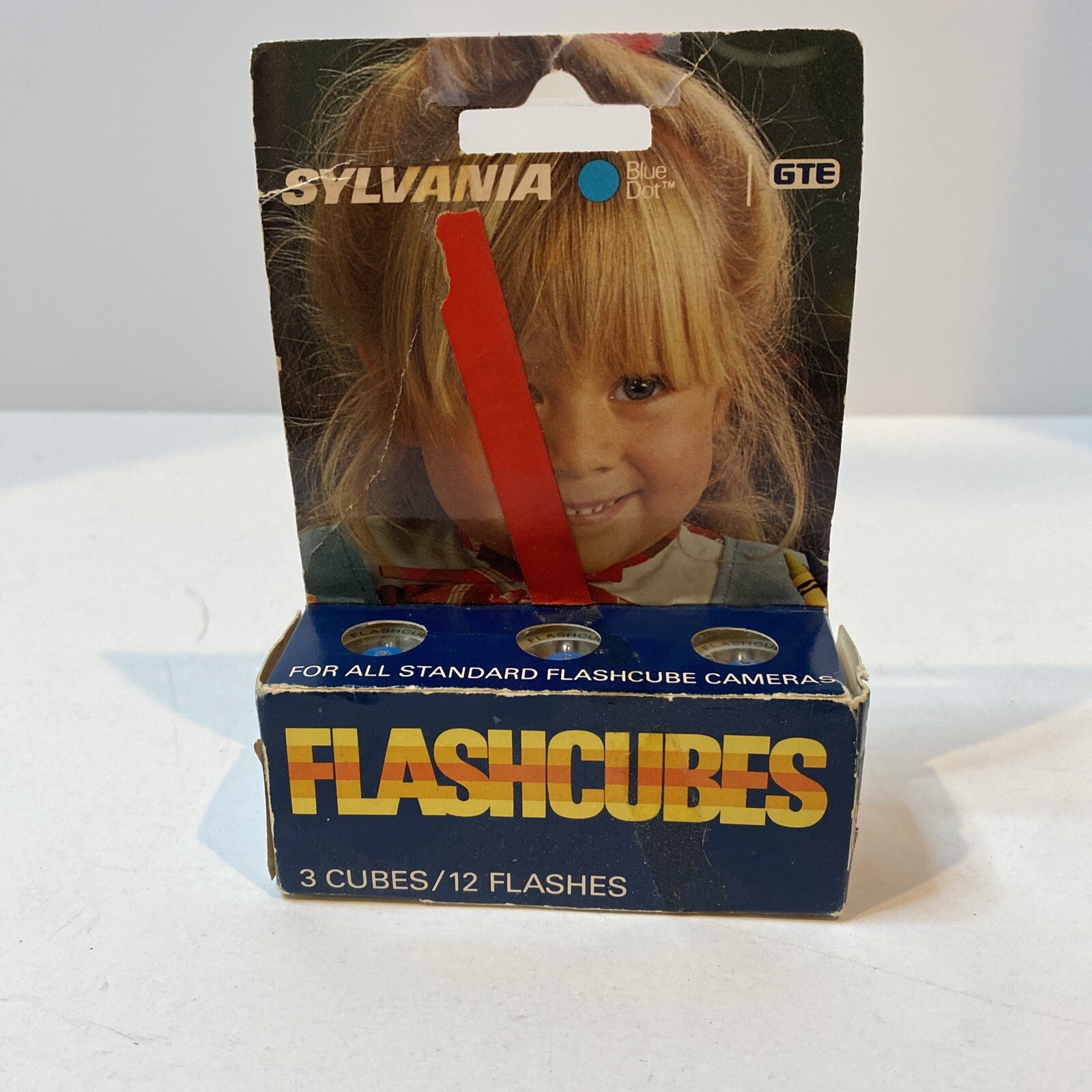 Vintage Sylvania Blue Dot Flash Cubes Pack of 3 Tubes 12 Flashes Sealed ...
